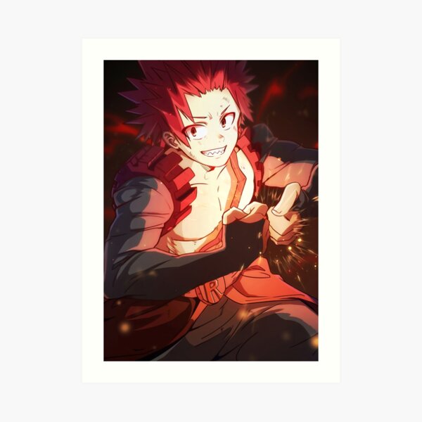 "Eijiro Kirishima My Hero Academia Favorite Character" Art Print for ...