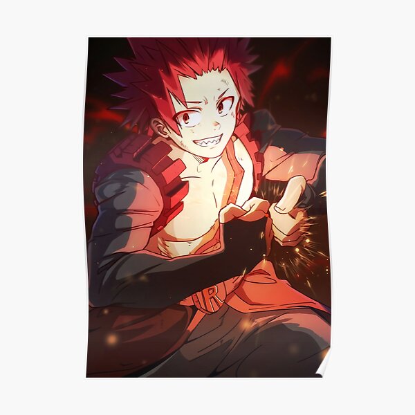 "Eijiro Kirishima My Hero Academia Favorite Character" Poster for Sale ...
