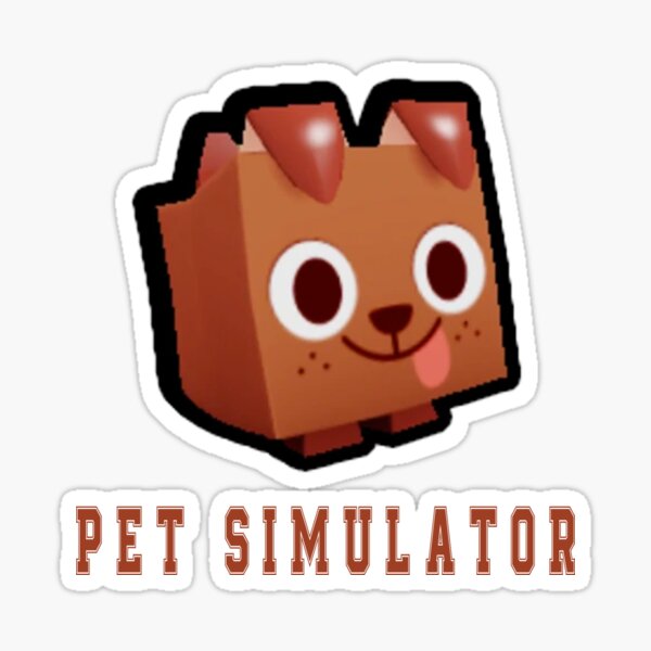 "pet simulator X Dog Gift idea for pet simulator lovers" Sticker for ...