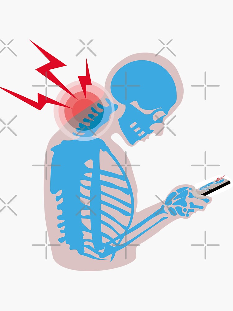 "neck pain" Sticker for Sale by biiill | Redbubble