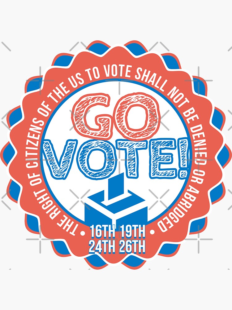 "Go Vote 2022" Sticker for Sale by Bfwilson | Redbubble