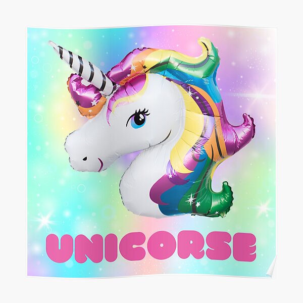"unicorse" Poster for Sale by ContourDesigns | Redbubble