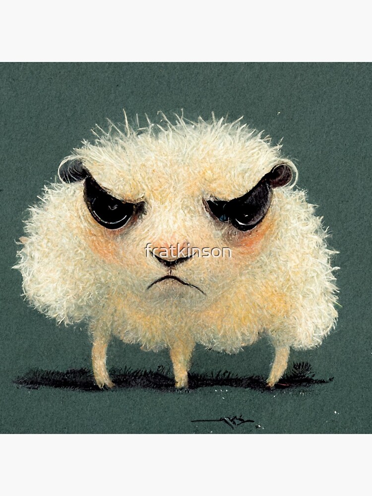 "Crappy Sheep: Ole Grumpy 3 Legs" Sticker for Sale by fratkinson ...