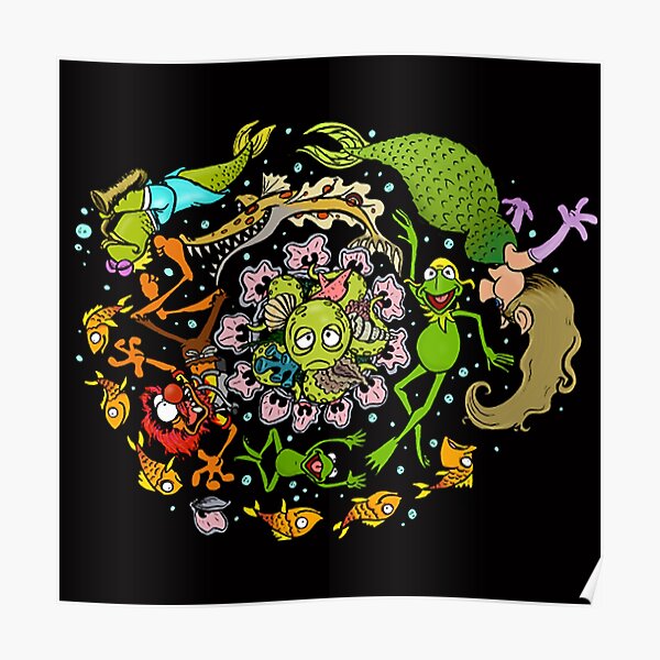 "Octopus' Garden with the Muppets" Poster for Sale by Susan1235QWE ...