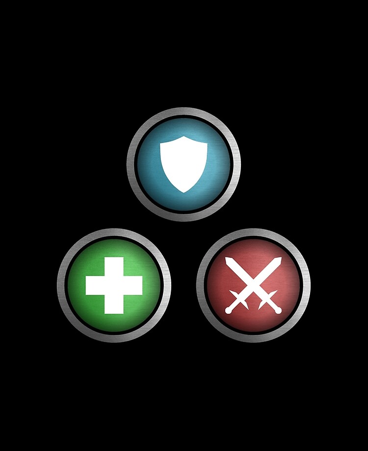 Papercraft Embellishments jpg Vector pdf Tank Healer DPS PNG Printable ...