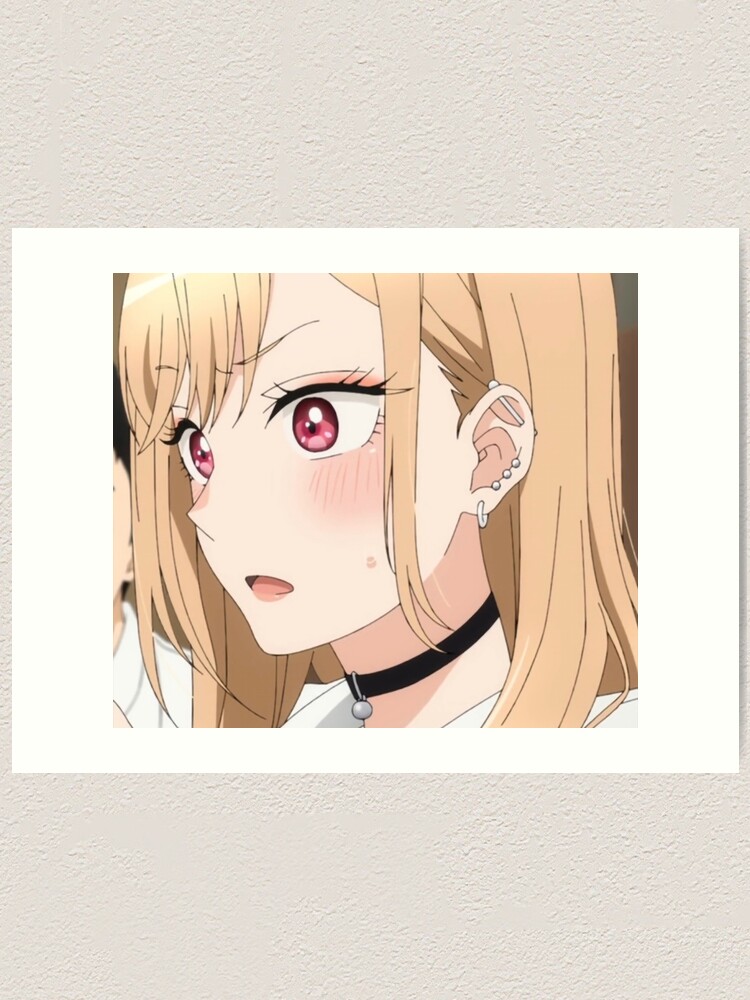 "Kitagawa Marin Blushing Cute Anime Girl" Art Print for Sale by ...