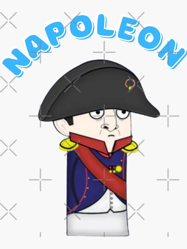 "Napoleon oversimplified design is a simple modern design." Sticker for ...