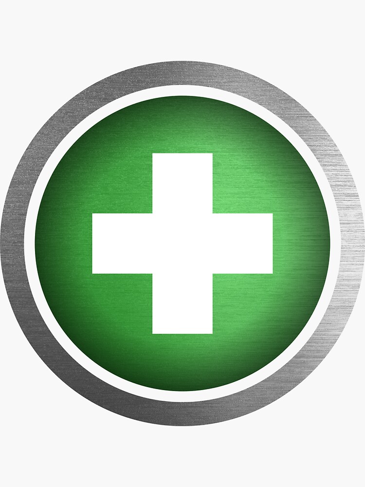 "Healer symbol" Sticker for Sale by CGWolf13 | Redbubble