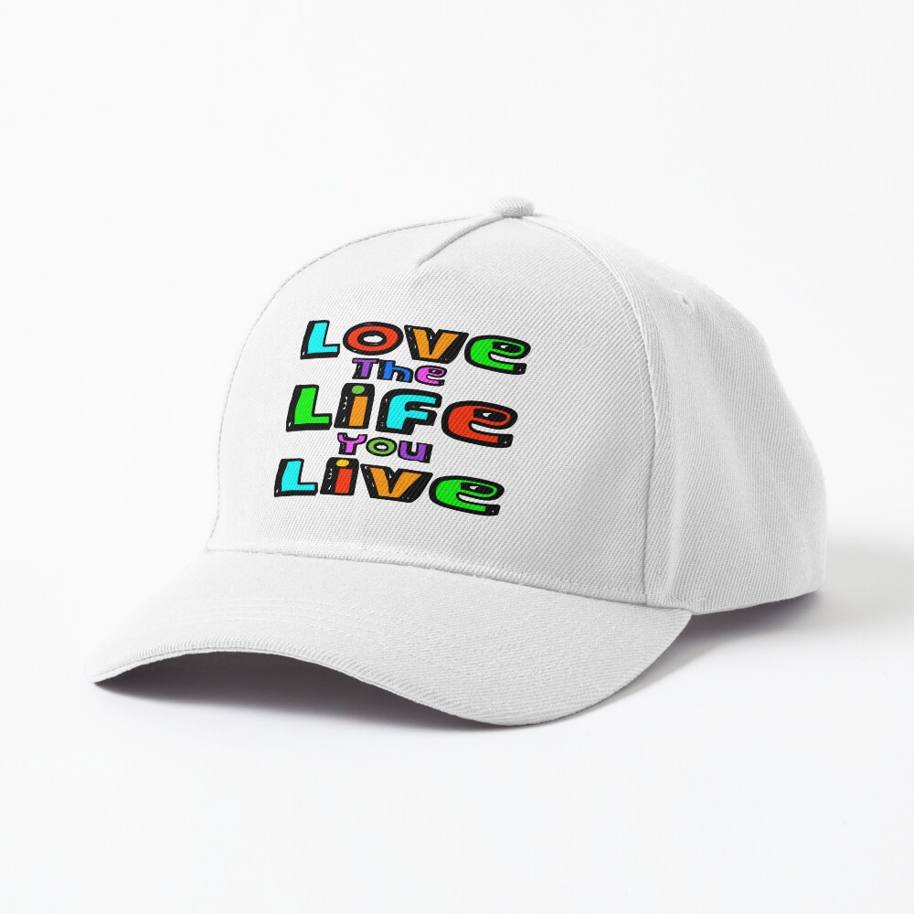 Gorra «Ama la vida que vives, Frases de arte pop, Frases inspiradoras ...
