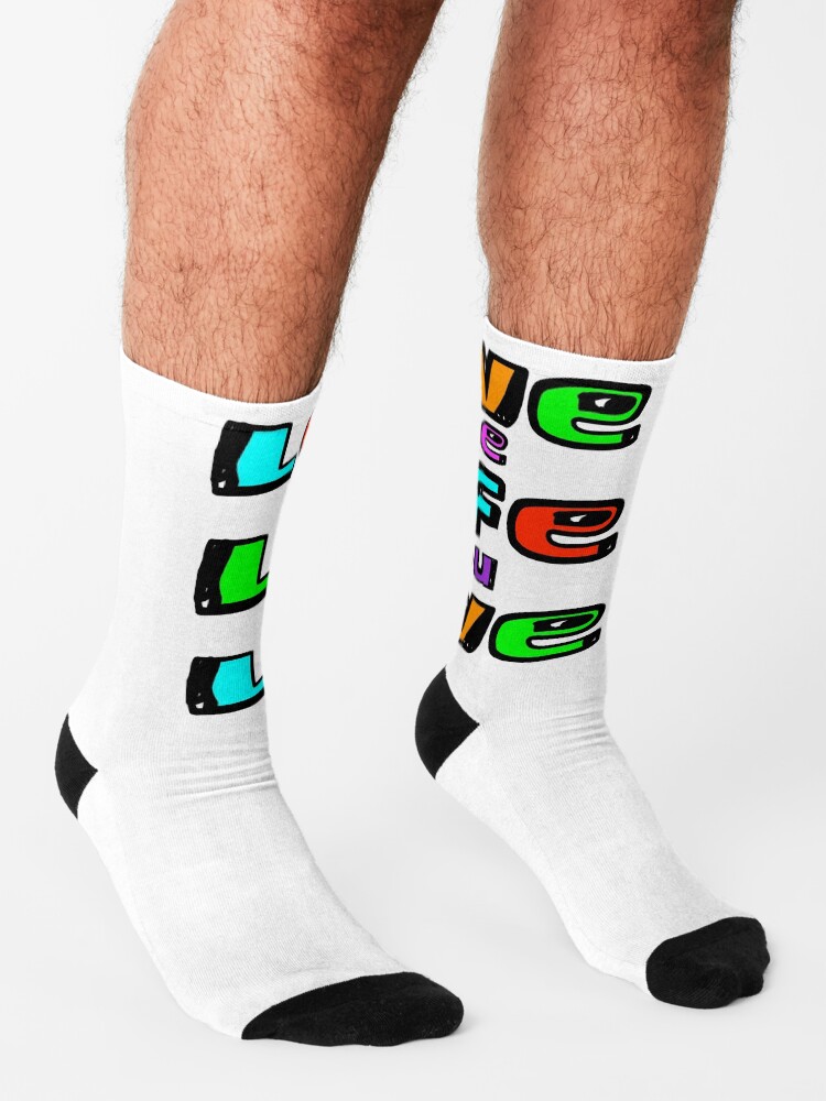 Calcetines «Ama la vida que vives, Frases de arte pop, Frases ...