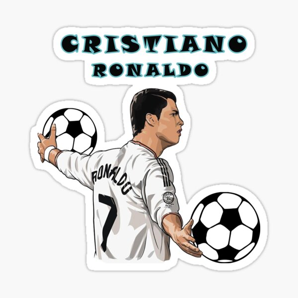 "cristiano ronaldo" Sticker for Sale by sixbaby | Redbubble