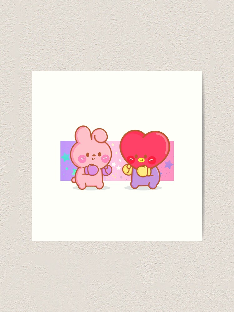 "Cute BTS BT21 Cooky and Tata Taekook Sparring Vkook Jikook ship ...