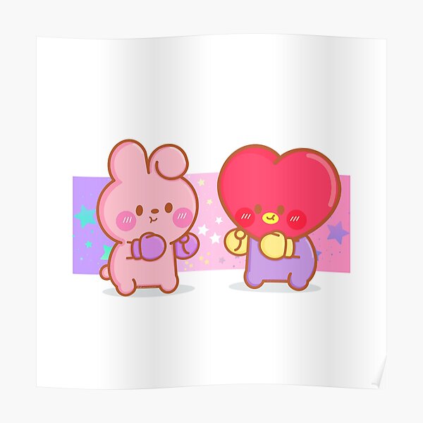 "Cute BTS BT21 Cooky and Tata Taekook Sparring Vkook Jikook ship ...