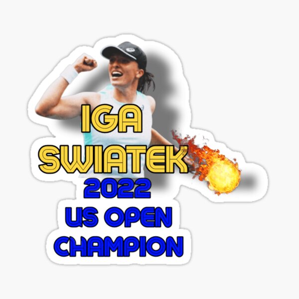 "Iga the champ" Sticker for Sale by AissTee | Redbubble