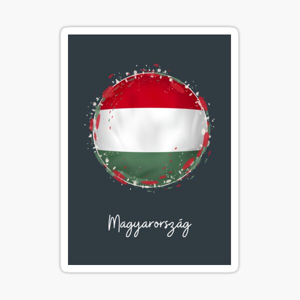 "Magyarország (Hungary in Hungarian language) Hungarian flag " Sticker ...
