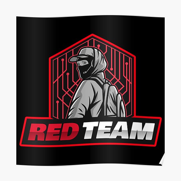 "Cyber Security Red Team " Poster for Sale by clubtee | Redbubble