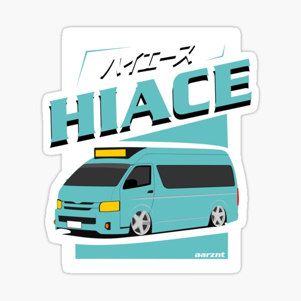 "Hiace" Sticker for Sale by aarznt | Redbubble
