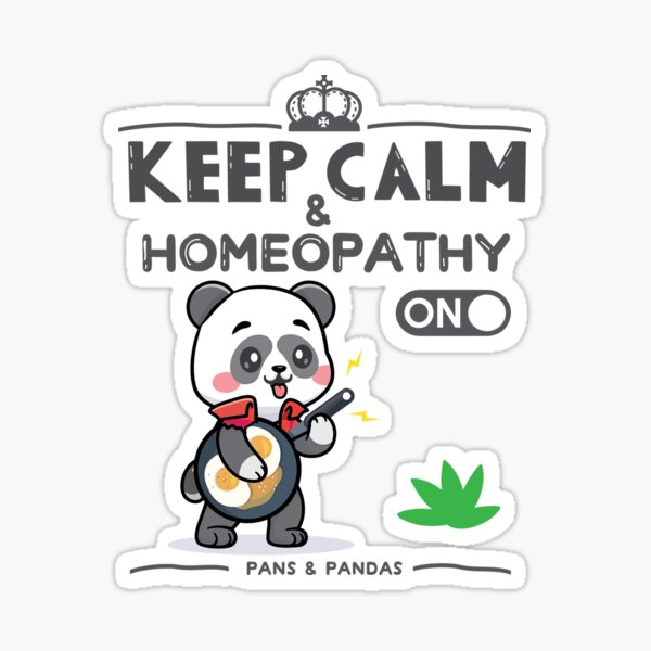 "Homeopathy ON" Sticker for Sale by L-Oeuvre | Redbubble