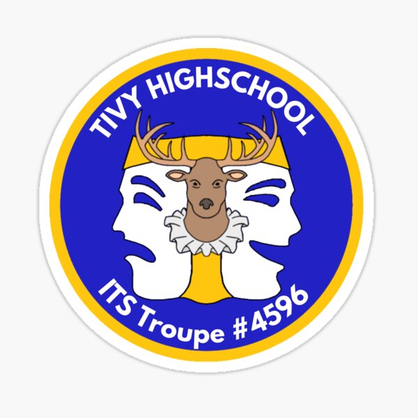 "Tivy Highschool ITS Troupe #4596 Mascot Logo" Sticker for Sale by tivy ...