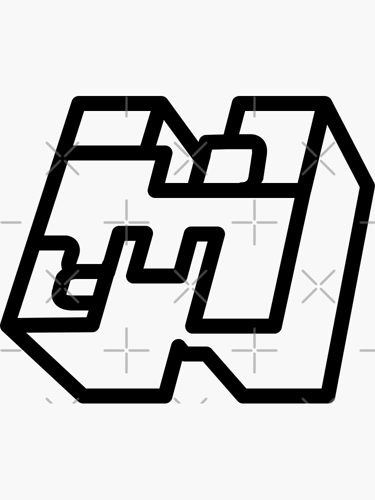 "Minecraft Logo" Sticker for Sale by jamcaYT | Redbubble