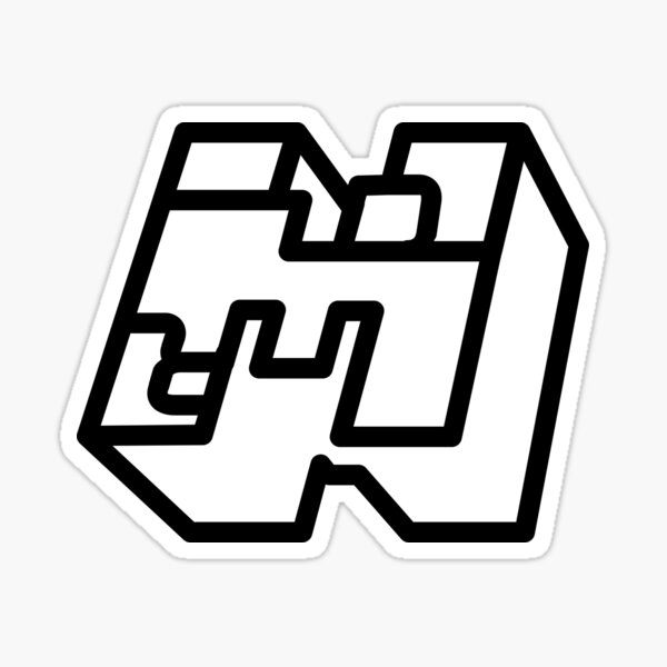 Minecraft Logo Sticker For Sale By Jamcayt Redbubble