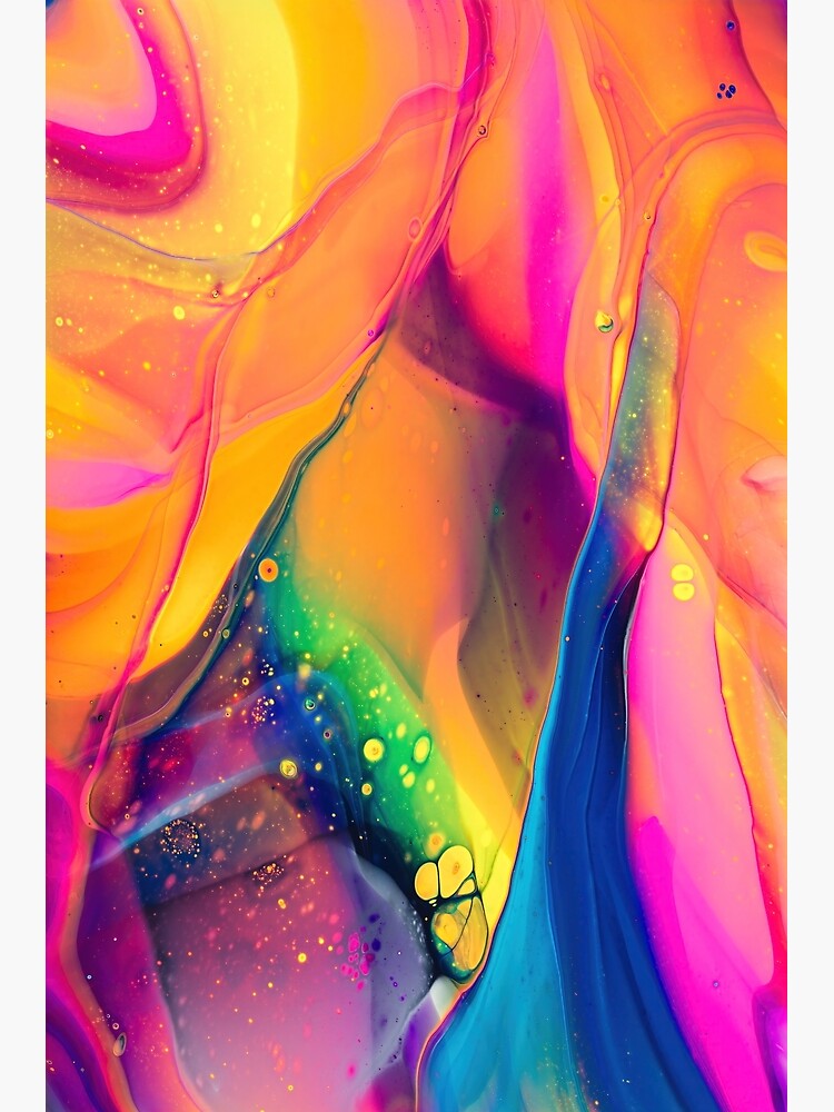 "Visionary Love - Fine art acrylic painting" Poster for Sale by Tiktus ...