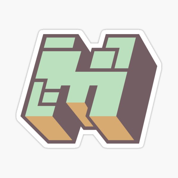 "Minecraft Logo Color" Sticker for Sale by jamcaYT | Redbubble