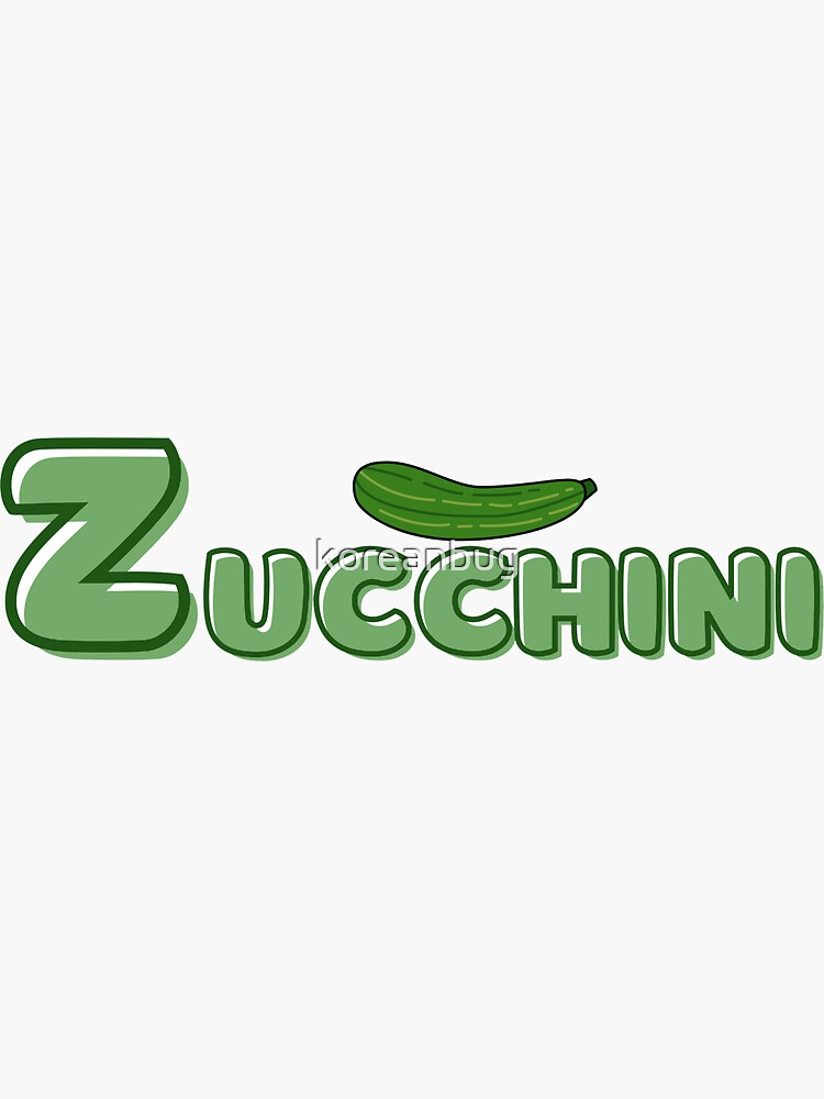 "Zucchini" Sticker for Sale by koreanbug | Redbubble