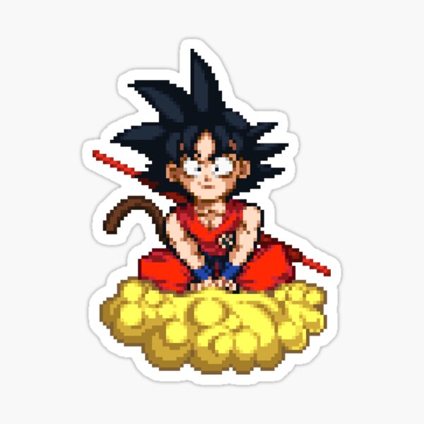 "Kid Goku HQ Pixel Edition" Sticker for Sale by adventfan | Redbubble
