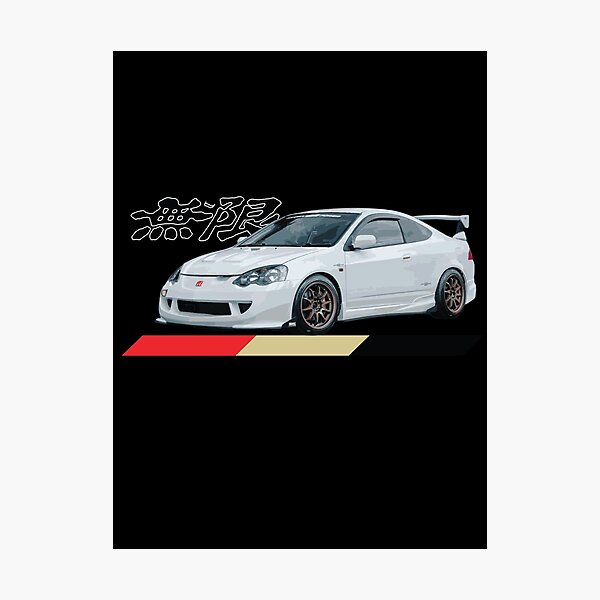 "dc5 power Classic JDM Spoon dc5 hatch champ white" Photographic Print ...