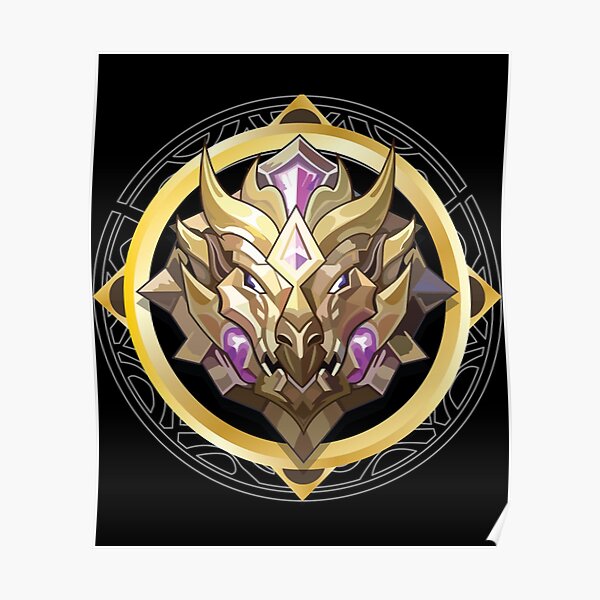 "ML Mobile Legends Mythic Rank Icon Active " Poster for Sale by ...
