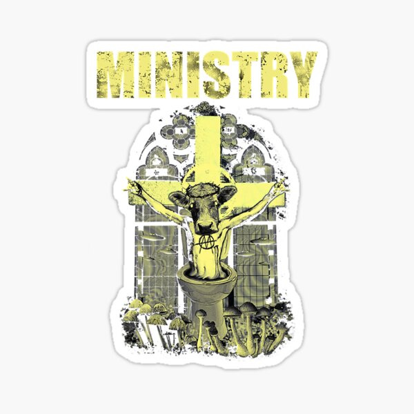 "Ministry – Holy Cow" Sticker for Sale by lawman8uec | Redbubble