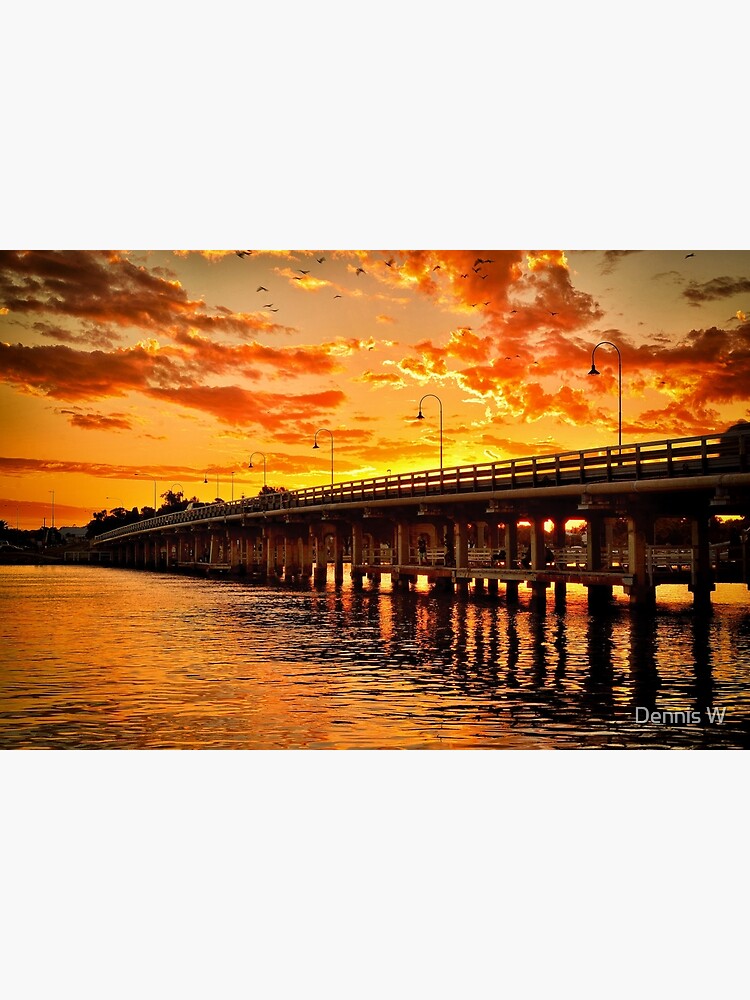 "Old Mandurah Bridge Sunset" Photographic Print for Sale by denniswat ...