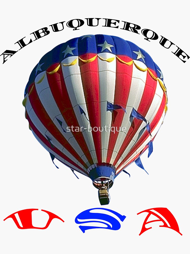 "Albuquerque New Mexico Hot Air Balloon Fiesta " Sticker for Sale by ...