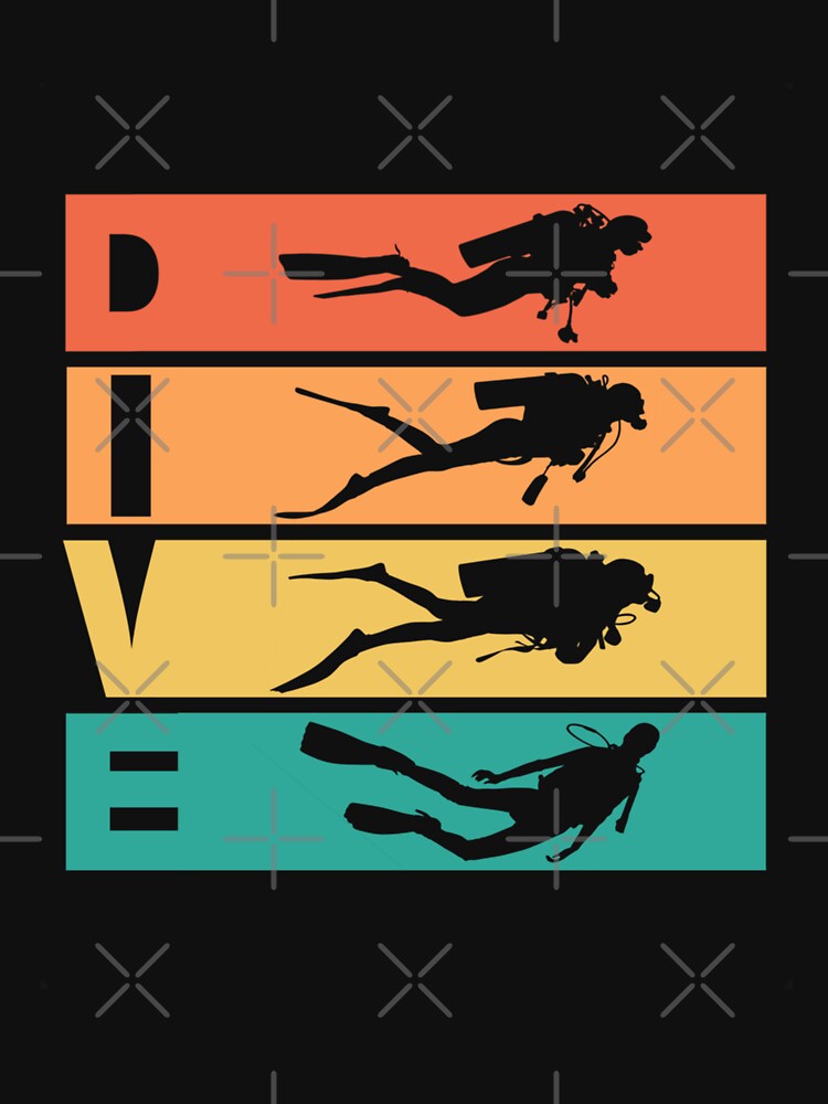 "Retro Vintage Scuba Diving Gift For Diver" T-shirt for Sale by ...