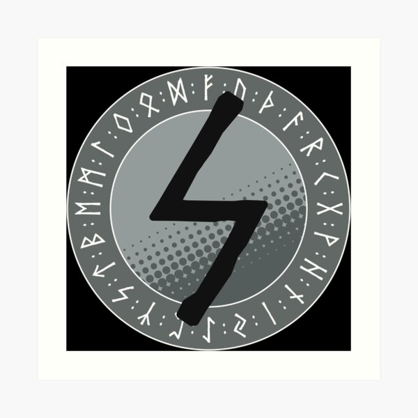 "Viking Runes and Runic Symbols - Sowilo (Sun)" Art Print for Sale by ...