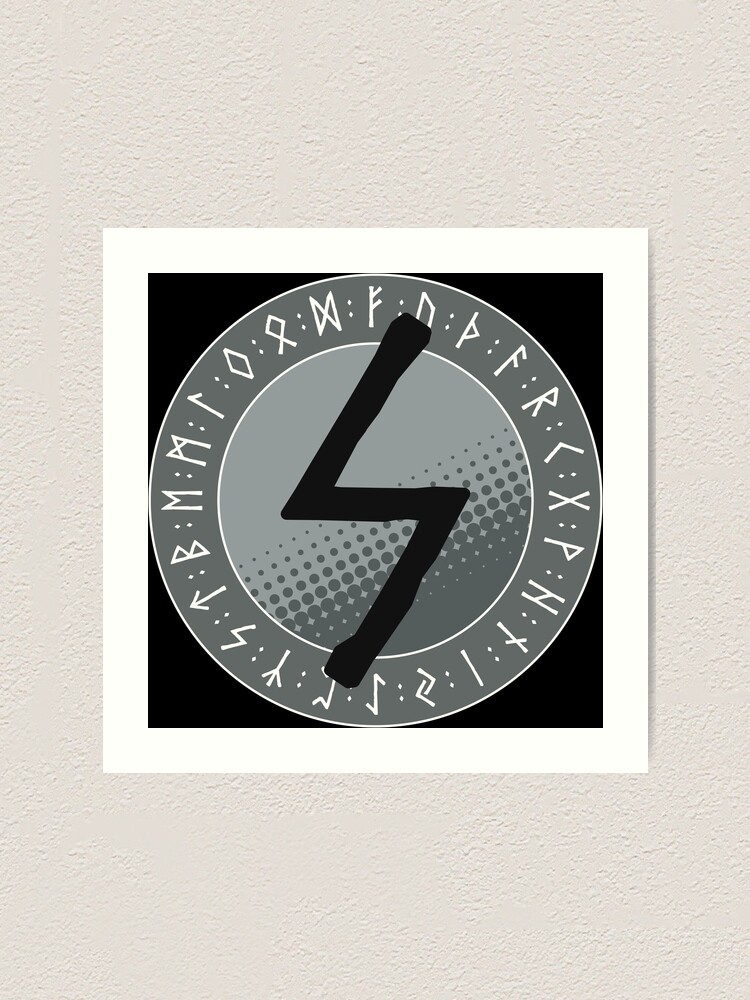 "Viking Runes and Runic Symbols - Sowilo (Sun)" Art Print for Sale by ...