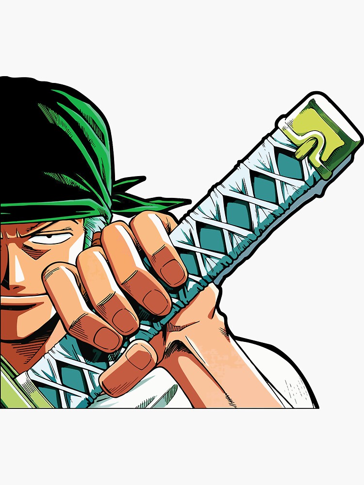 "Roronoa Zoro Peeker" Sticker for Sale by KaydenLee | Redbubble