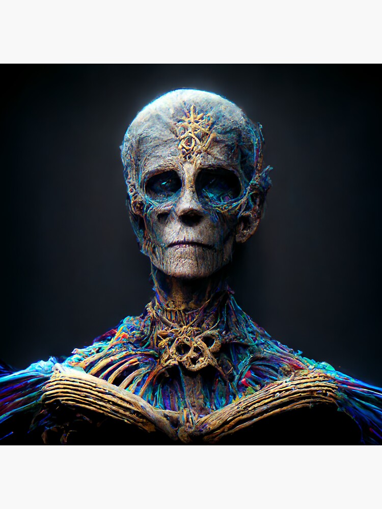 "Surreal Space Skeleton" Sticker for Sale by Oricco | Redbubble