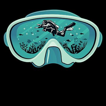 "Scuba Dive Diving Under Water Scuba Diver Funny Scuba Diving" Sticker ...