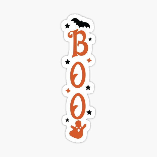 "Boo" Sticker for Sale by lunidesign | Redbubble