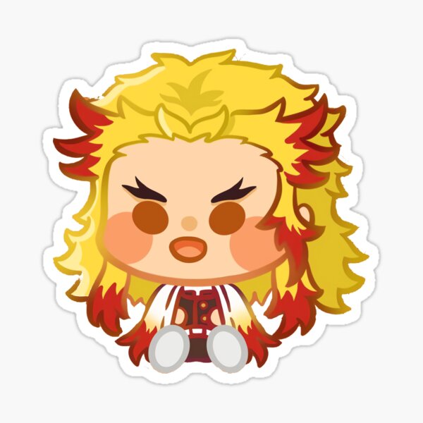 "Chibi Kyojur0 Flame Hashira" Sticker for Sale by EricEstill | Redbubble