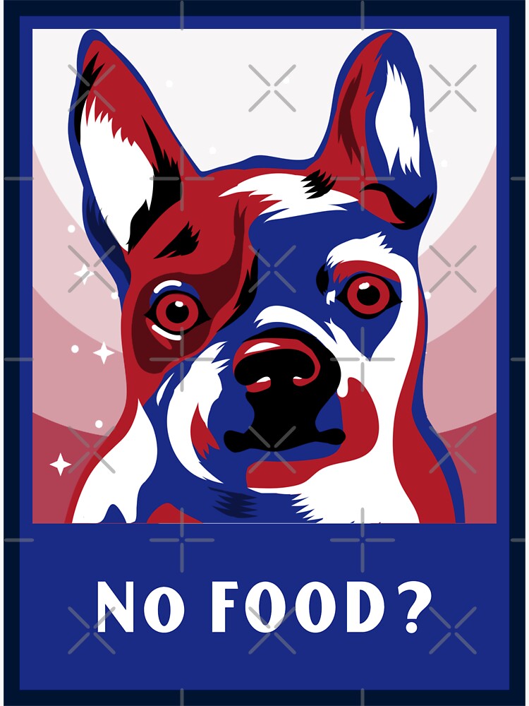 "No Food?" Sticker for Sale by NivousArts | Redbubble
