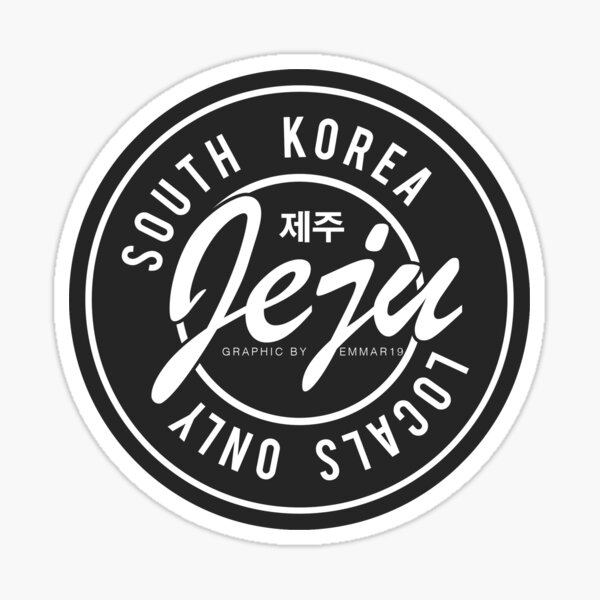 "Locals Only Jeju Korea" Sticker for Sale by emmar19 | Redbubble