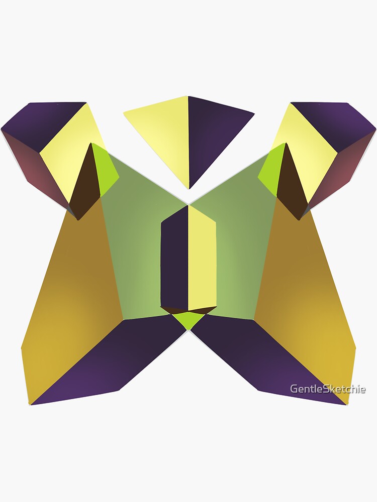 "Geo Crest" Sticker for Sale by GentleSketchie | Redbubble