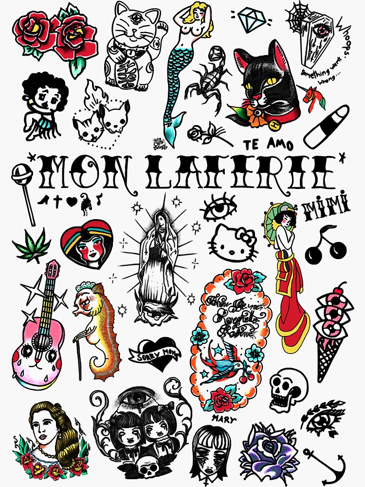 "Tattoos Mon Laferte MIX 2022" Sticker for Sale by HazelWelsh | Redbubble