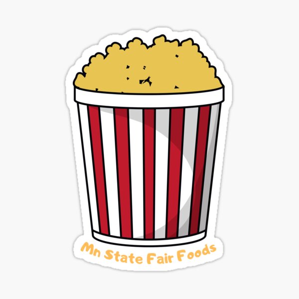Mn State Fair Foods Sticker For Sale By Tlemcen13 Redbubble