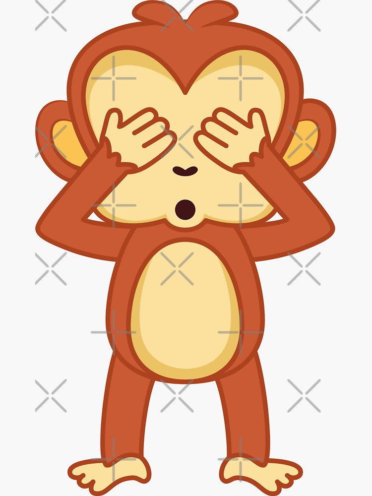 "Funny Monkey" Sticker for Sale by ArtPlot | Redbubble
