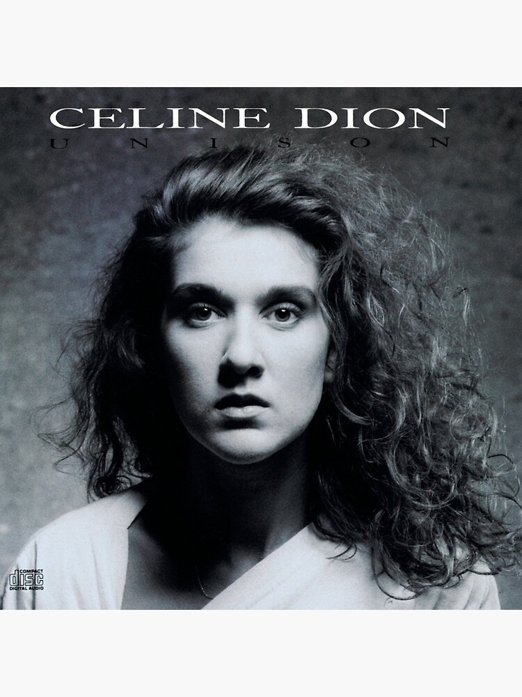 "Celine Dion Black White Cover Album Art" Sticker for Sale by ...