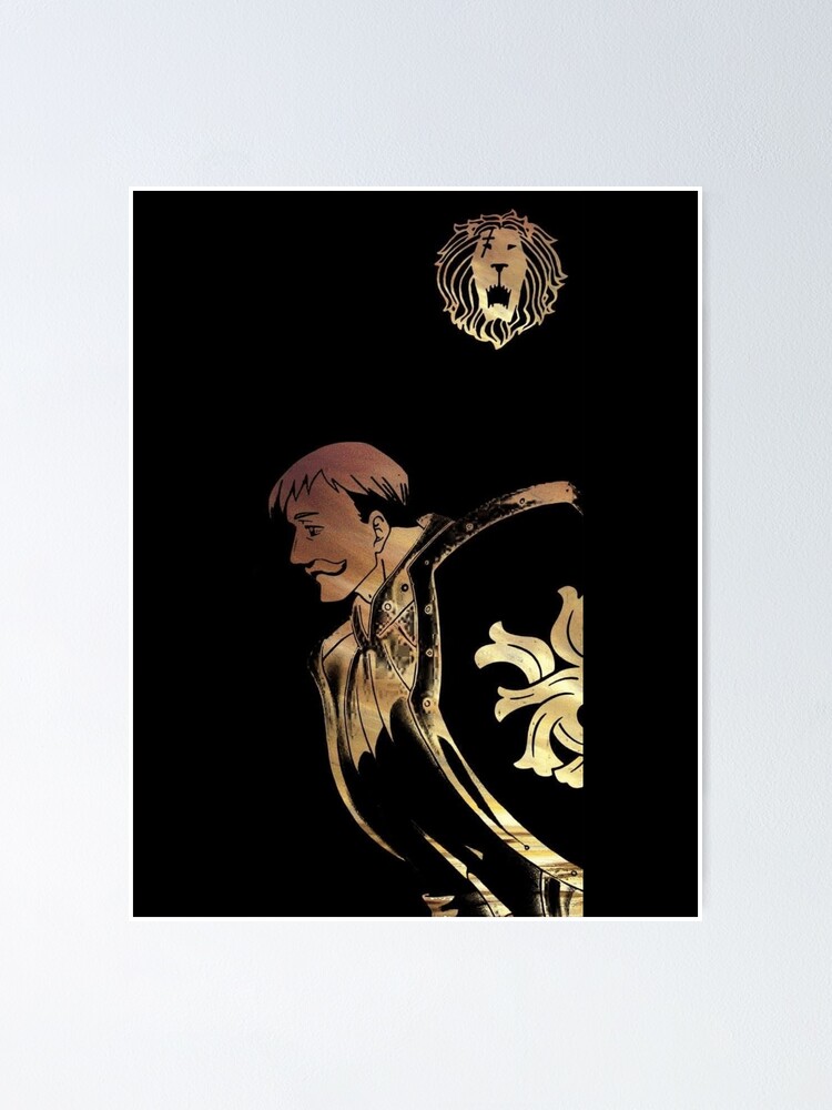 "Escanor lion sin " Poster for Sale by ZORO-DESIGN | Redbubble